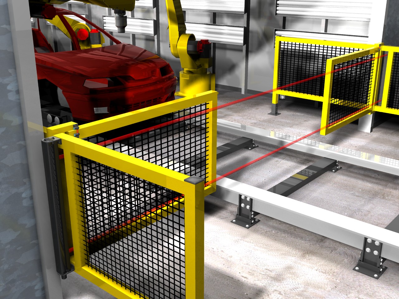 Barriere ottiche di sicurezza multiraggio