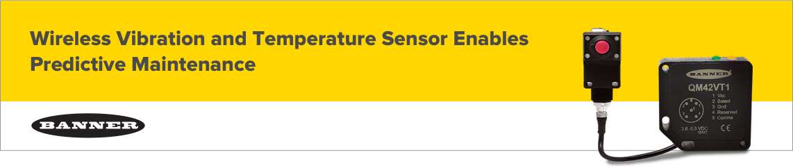 QM24VT Wireless Vibration and Temperature Sensor