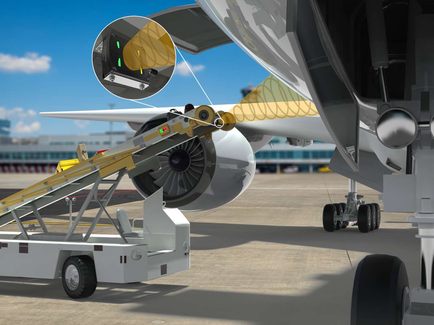 Approach Distance Monitoring for Belt Loaders