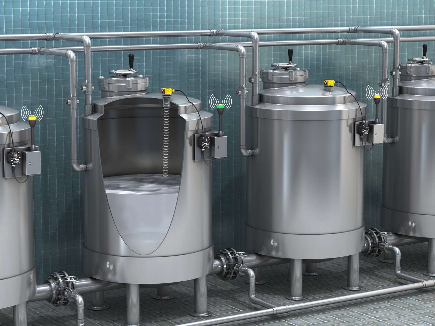 QT50U Series 8 m Range Chemical Resistant Ultrasonic Sensor