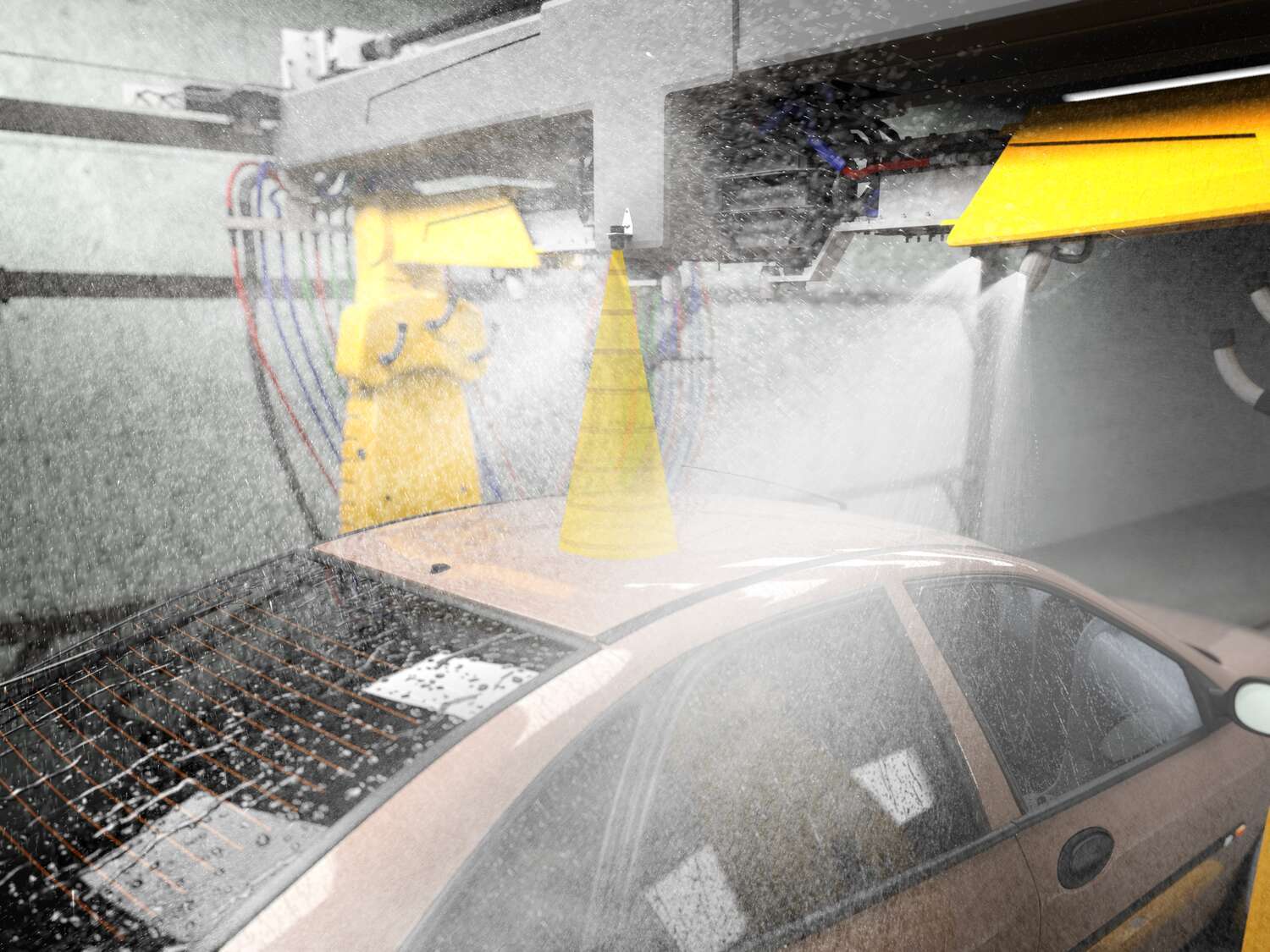 Sensing Vehicle Position Within an Automated Car Wash