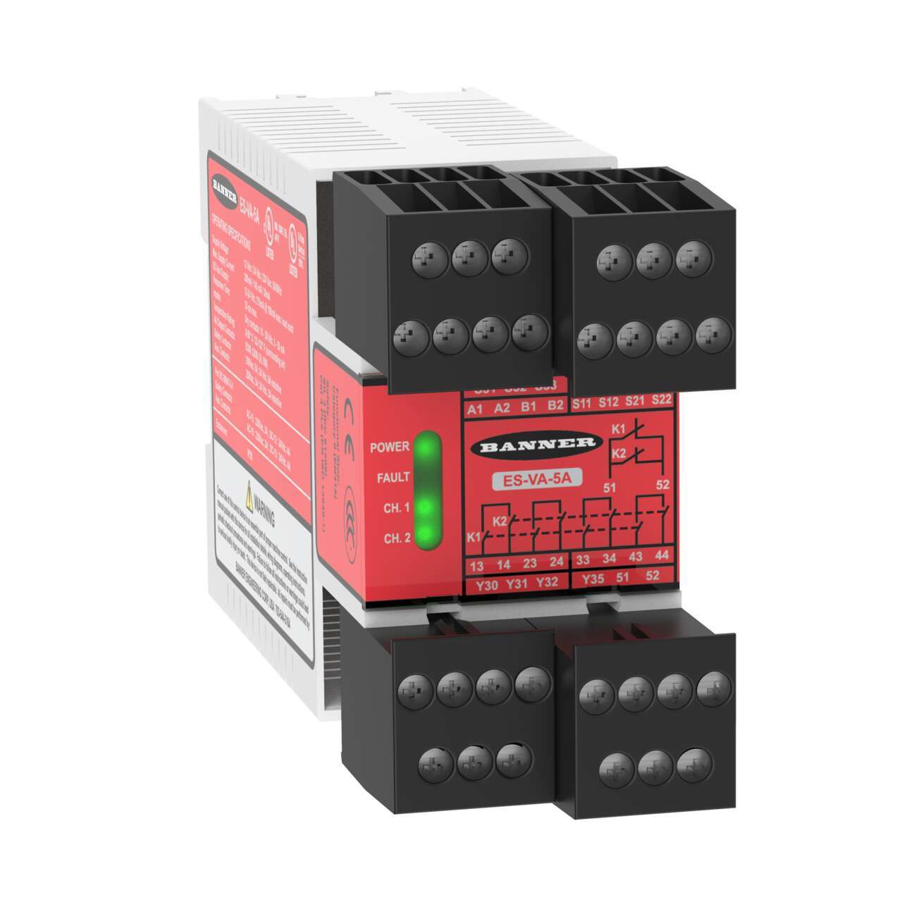 ES-VA-5A | ES and GM Series E-Stop and Guard Monitoring Safety Relays