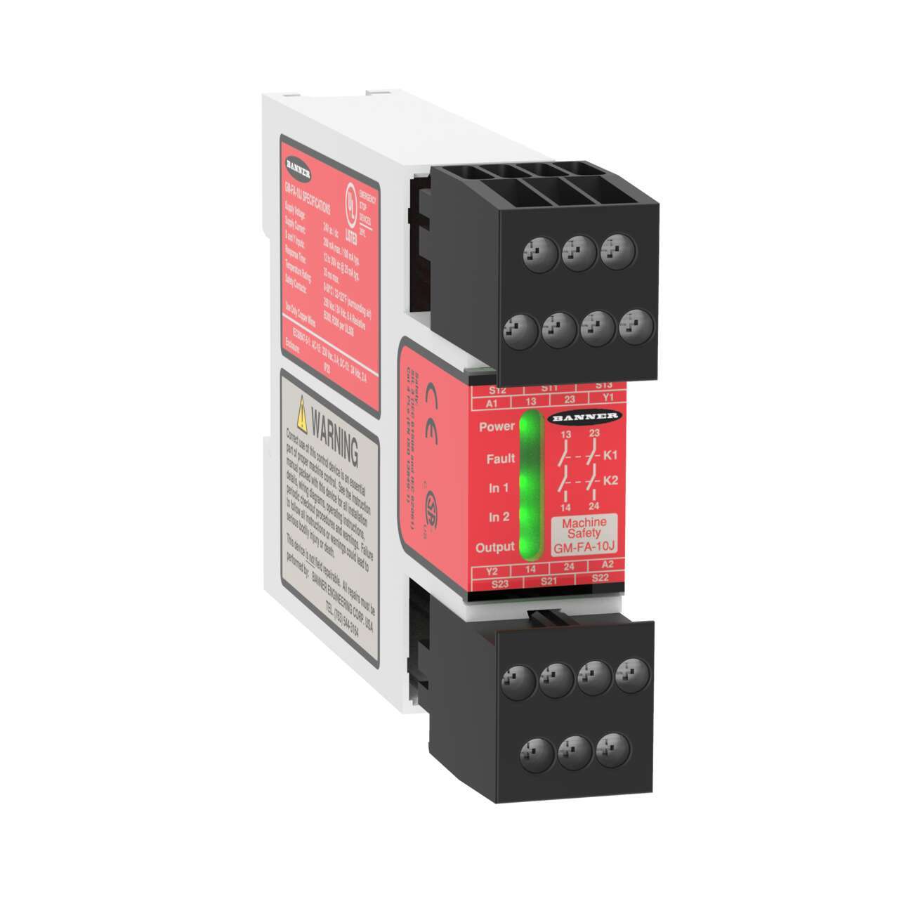 GM-FA-10J | ES and GM Series E-Stop and Guard Monitoring Safety Relays