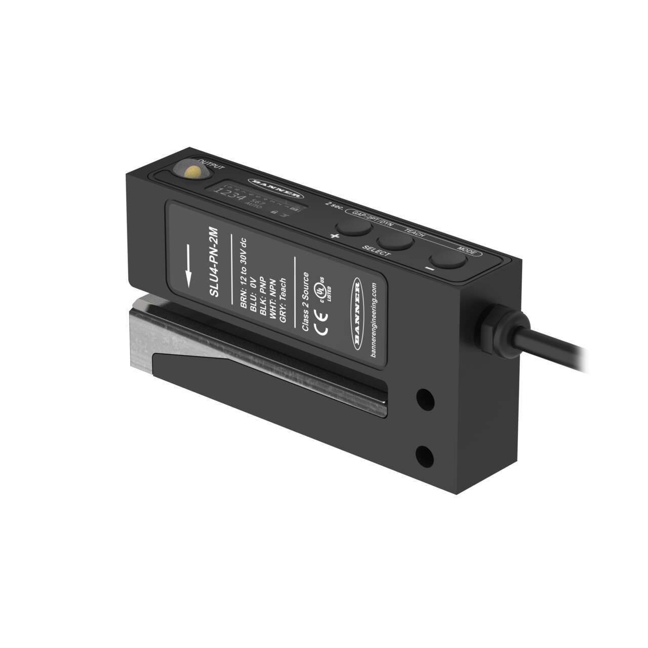 SLU4-PN-2M | SLU4 Series Ultrasonic Label Sensor