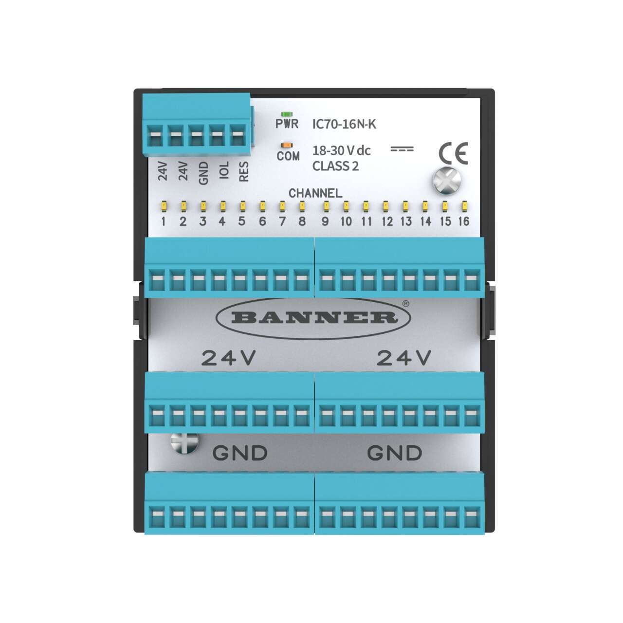 IC70-16N-K | IC70 In-Cabinet IO-Link Hub