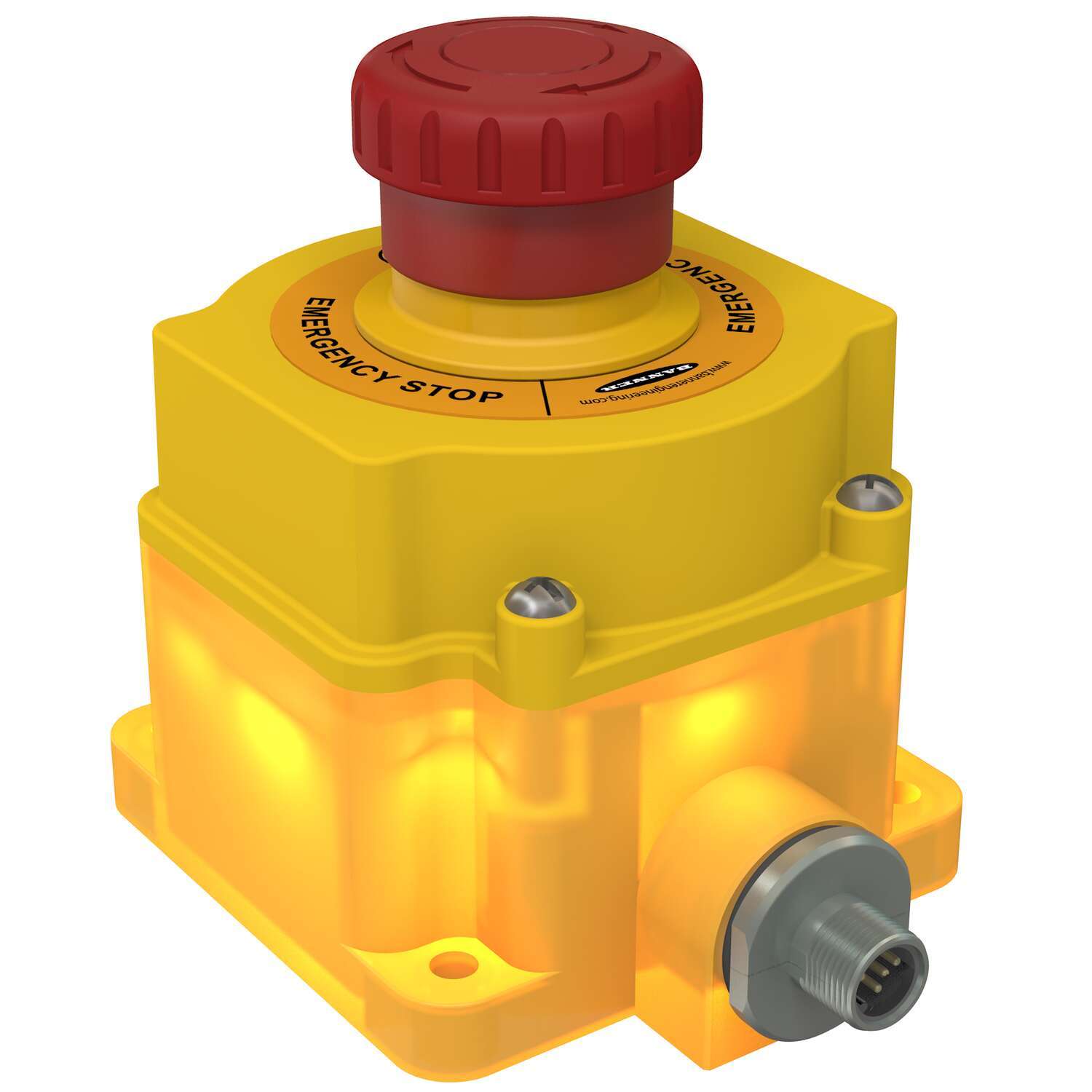 Flush-Mount Emergency Stop Button