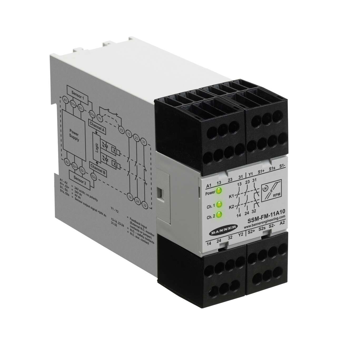 SSM Series Safe Speed Monitoring Relays