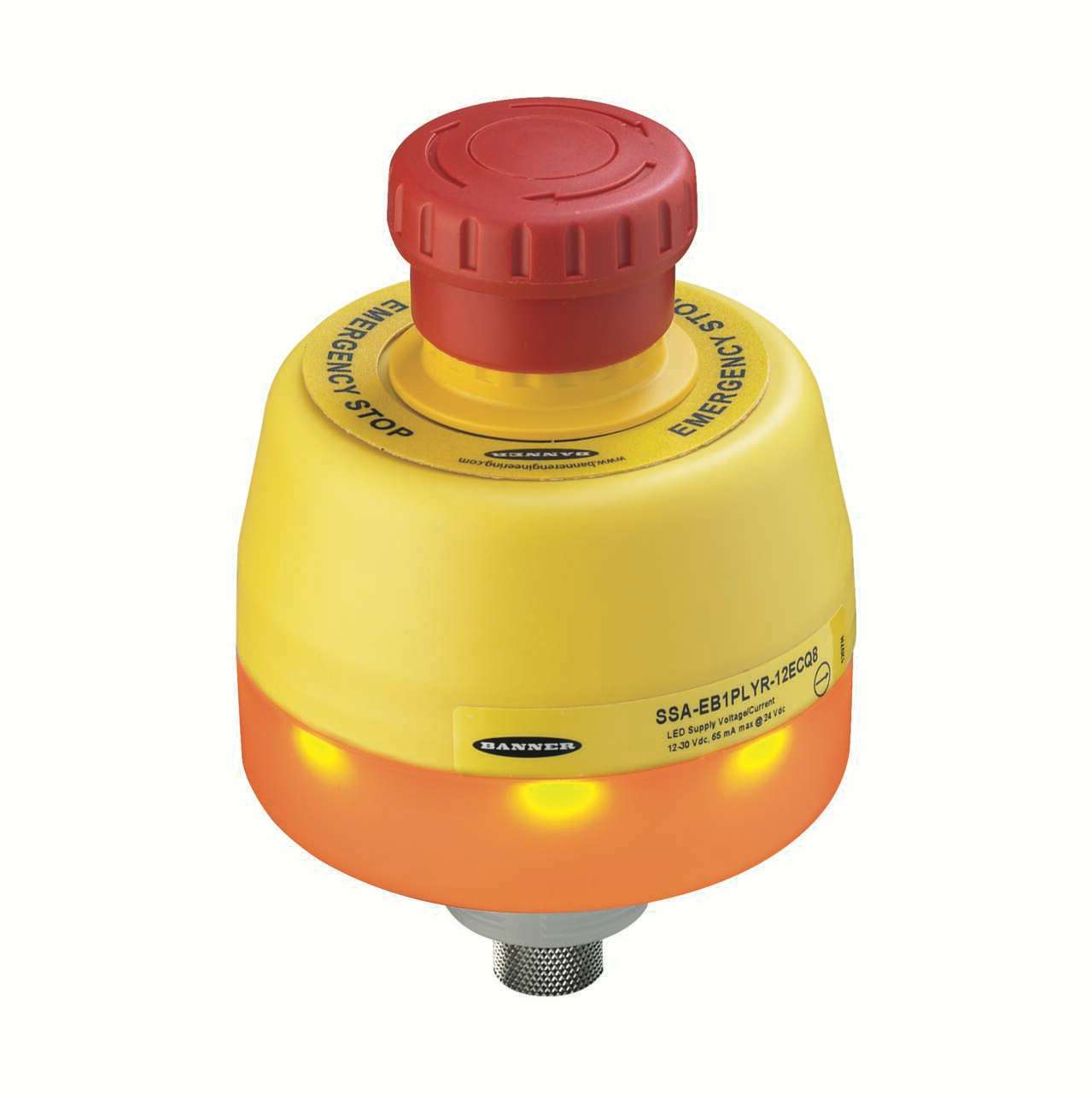 Boton de Paro de Emergencia con Montaje de 30 mm